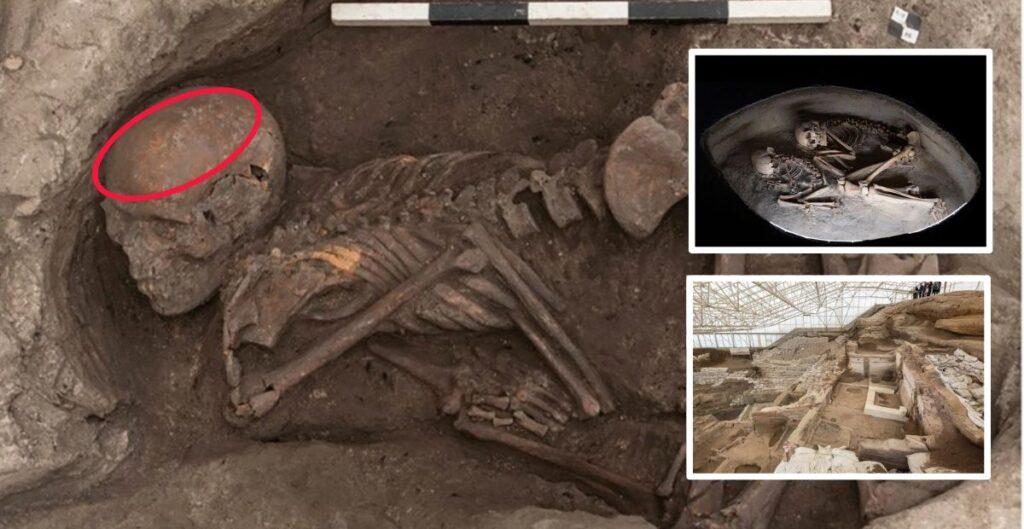 9,000-Year-Old Skeletons Painted in Different Colours Found Buried Them ...